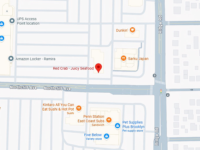 16. red crab juicy seafood map