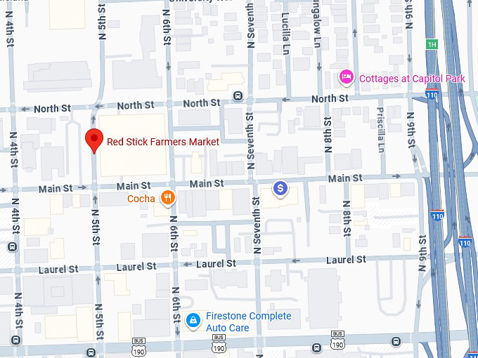 16. red stick farmers market map