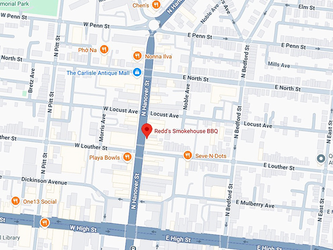 16. redd&rsquo;s smokehouse bbq map