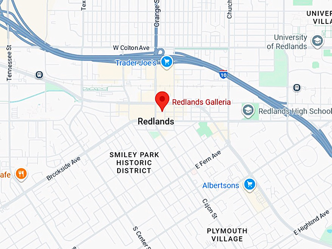 16. redlands galleria map