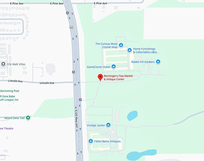 16. renninger's flea market & antique center map