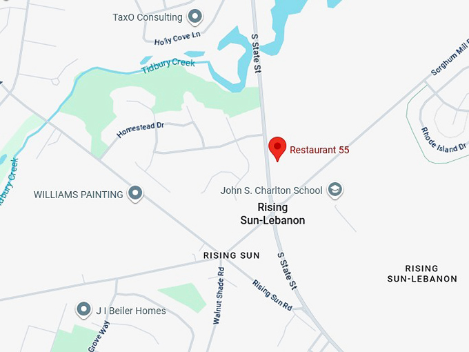 16. restaurant 55 map