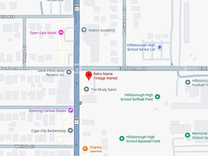 16. retro mania vintage market map