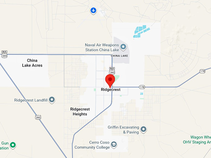 16. ridgecrest ca map