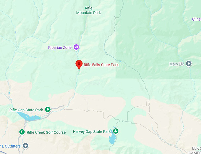 16. rifle falls state park map