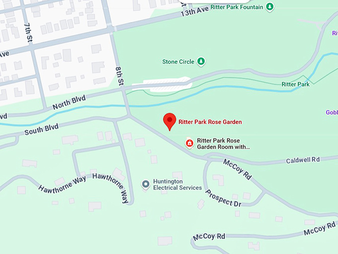 16. ritter park rose garden map