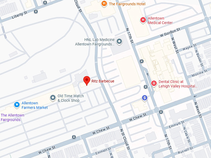 16. ritz barbecue map