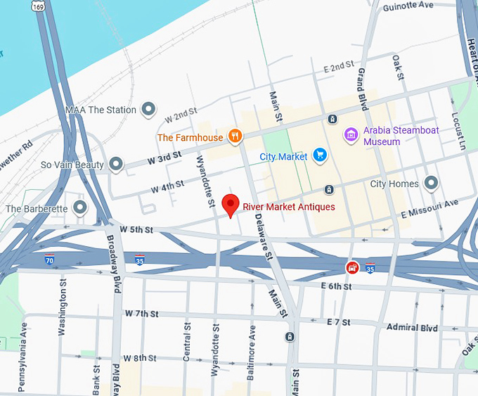 16. river market antiques map