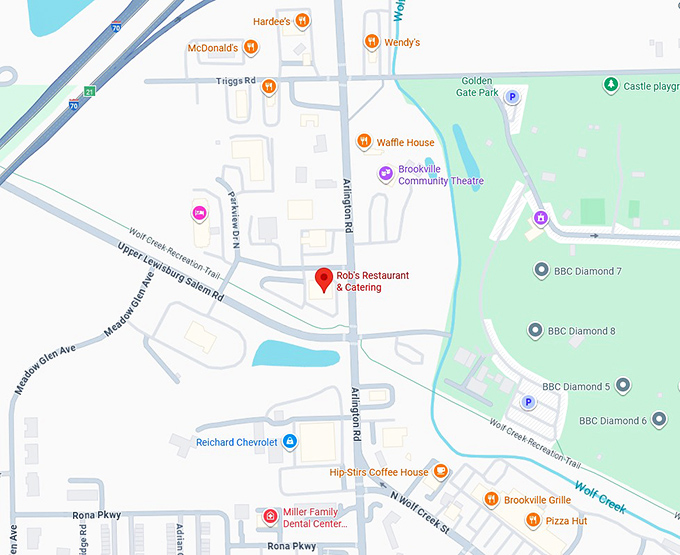 16. rob's restaurant & catering map