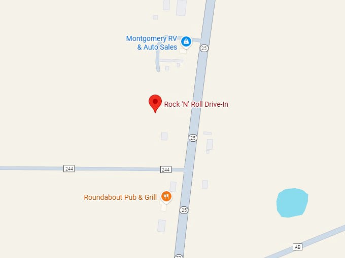 16. rock 'n' roll drive in map