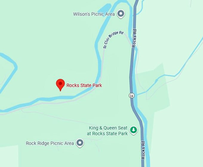 16. rocks state park map