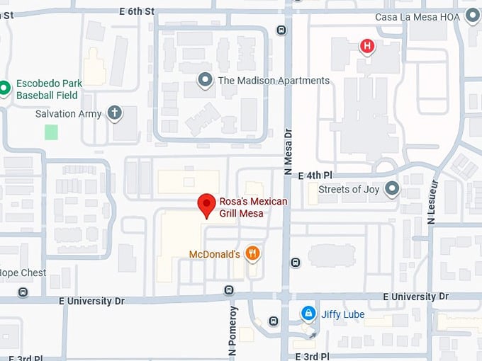 16. rosa's mexican grill mesa map