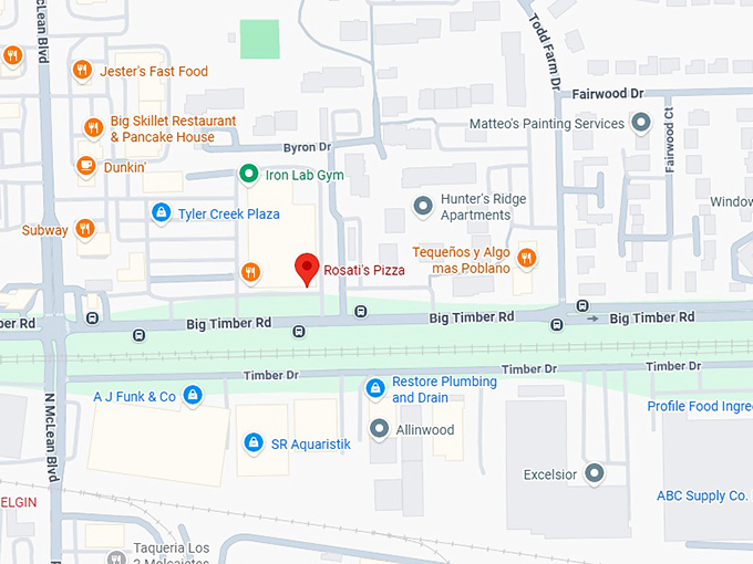 16. rosati&rsquo;s pizza map