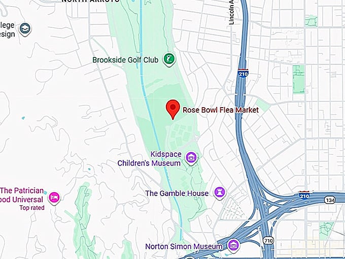 16. rose bowl flea market map