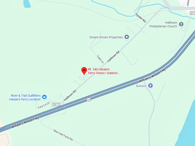 16. rt. 340 harpers ferry indoor outdoor flea market map