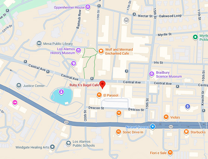 16. ruby k&rsquo;s bagel caf&eacute; map