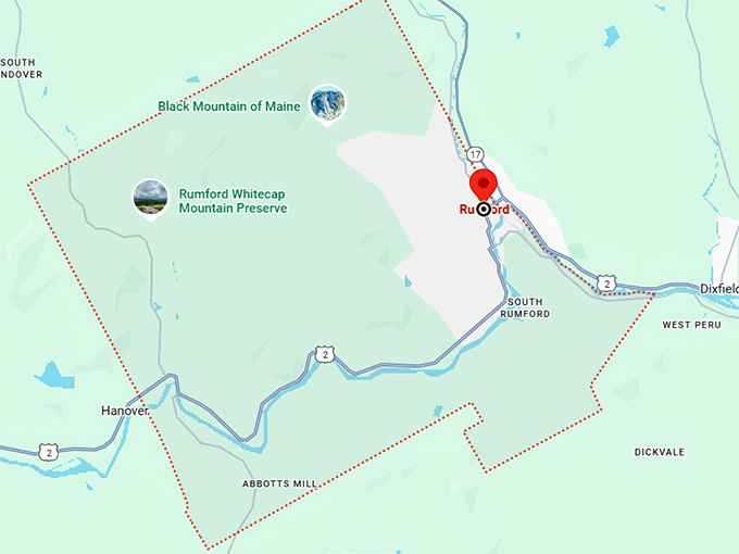 16. rumford, me map