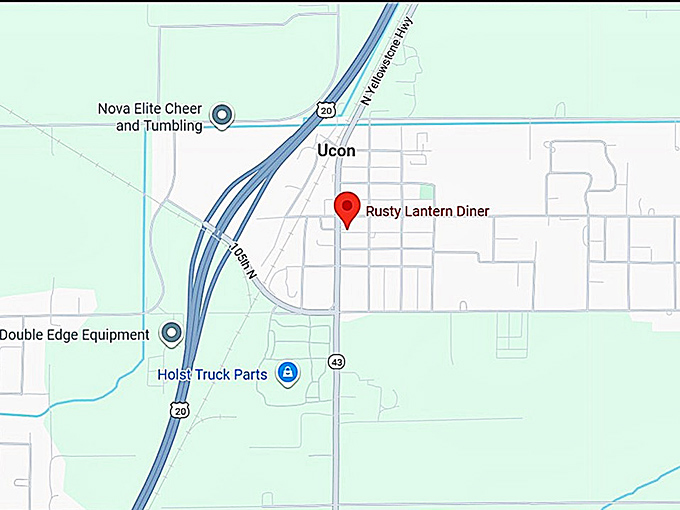 16. rusty lantern diner map