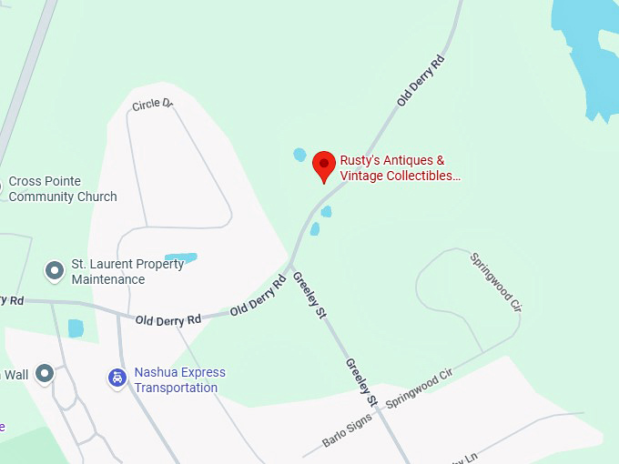 16. rusty's antiques & vintage collectibles indoor flea market map