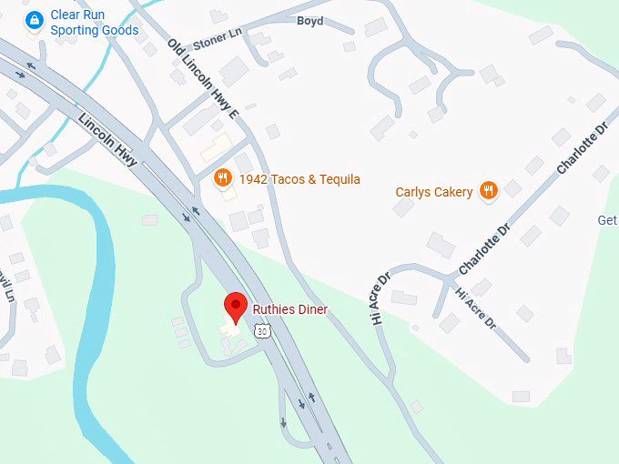 16. ruthies diner map