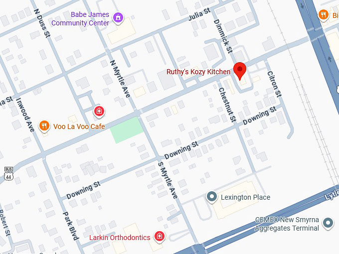 16. ruthy's kozy kitchen map