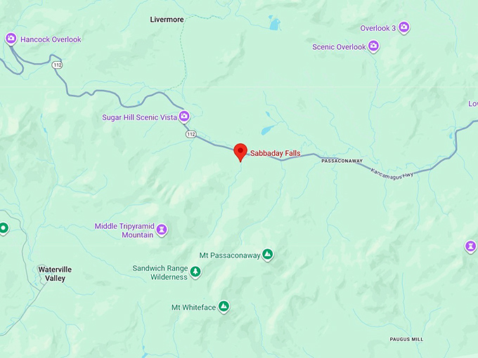 16. sabbaday falls map