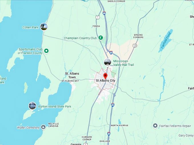 16. saint albans city vt map