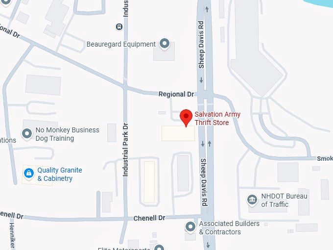 16. salvation army thrift store map