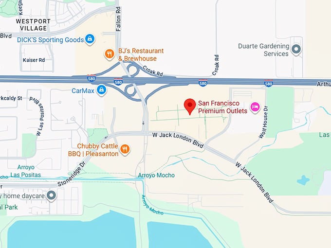 16. san francisco premium outlets map