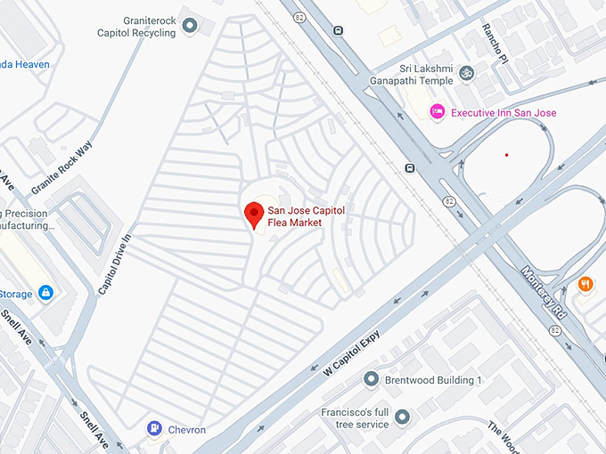 16. san jose capitol flea market map