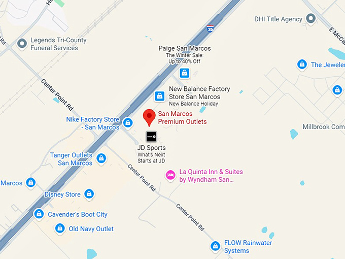 16. san marcos premium outlets map