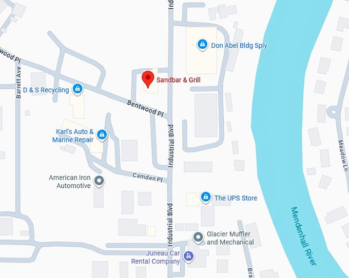 16. Sandbar & Grill map.