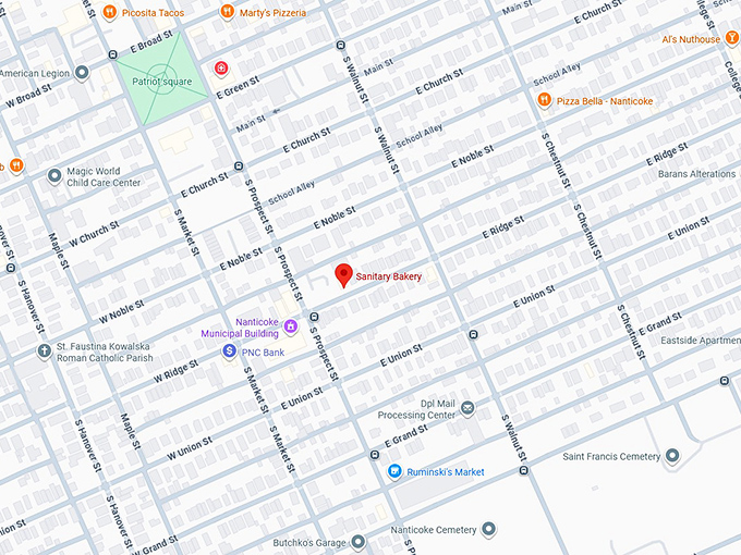 16. sanitary bakery map