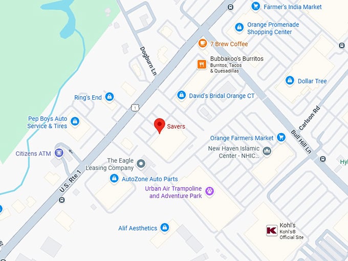 16. savers (130 boston post rd) map