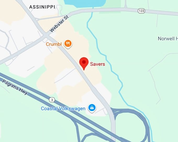 16. savers (2035 washington st) map