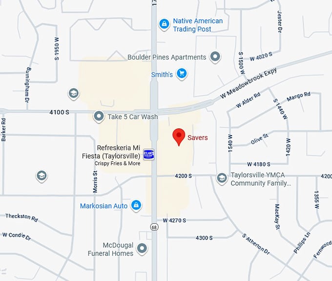 16. savers (4145 s redwood rd) map