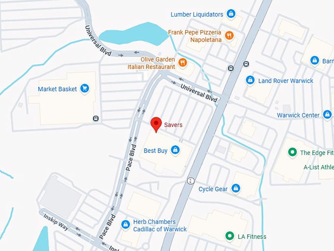 16. savers warwick map