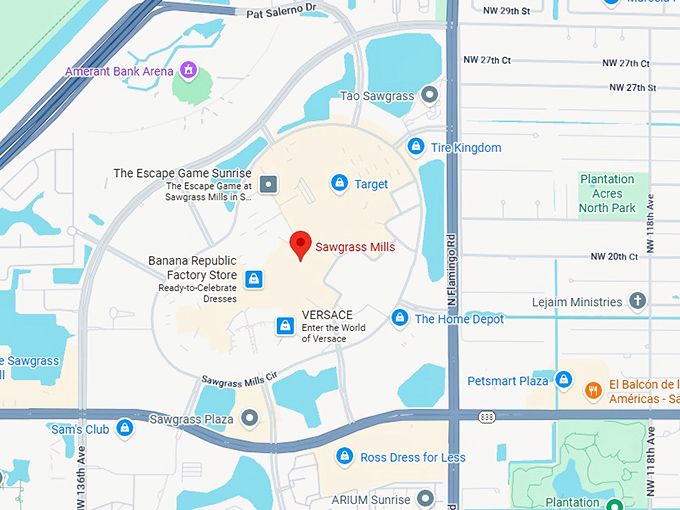 16. sawgrass mills map