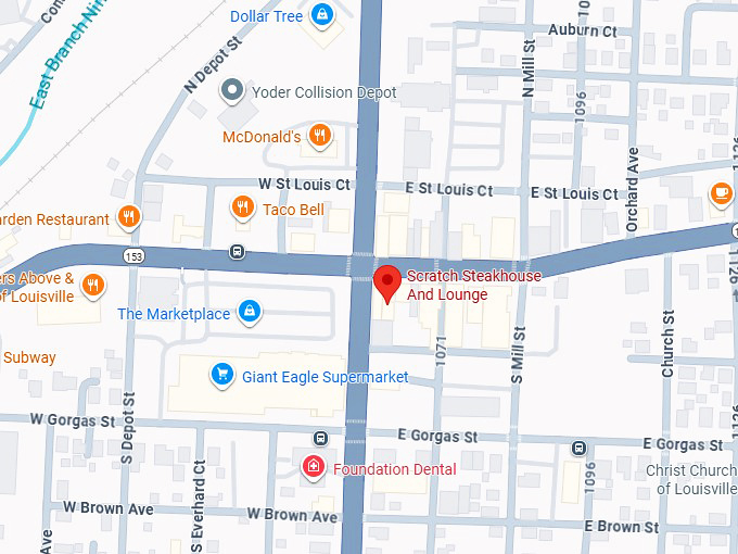 16. scratch steakhouse and lounge map