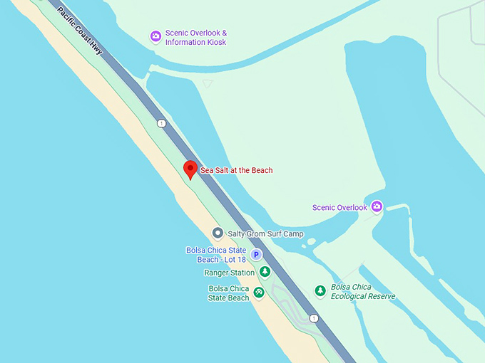 16. sea salt at the beach map