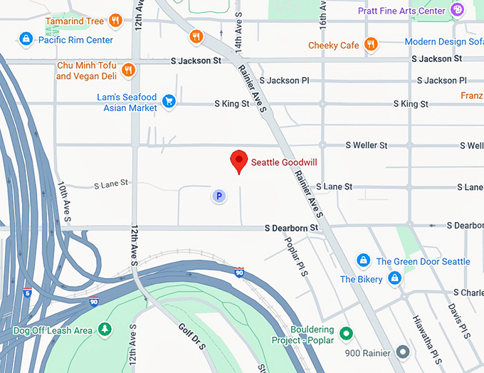 16. seattle goodwill (1400 s lane st dearborn) map