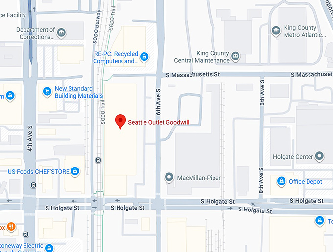 16. seattle outlet goodwill map
