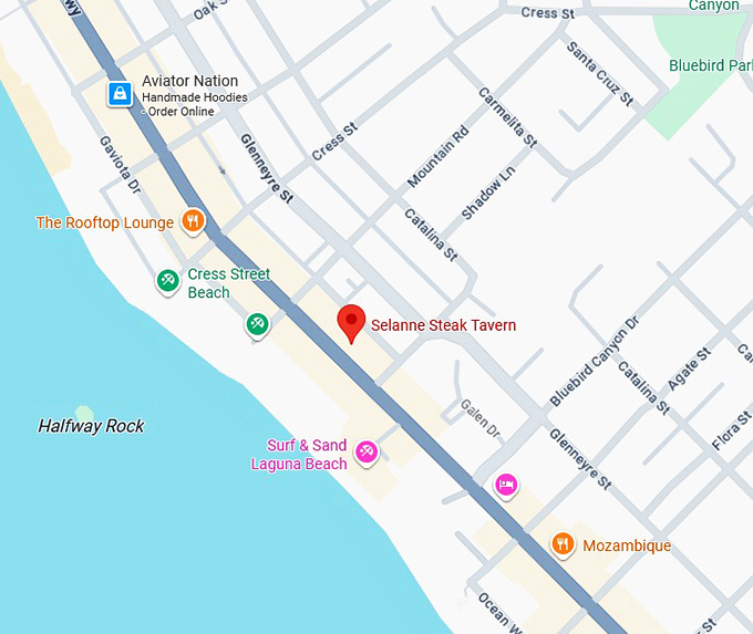 16. selanne steak tavern map