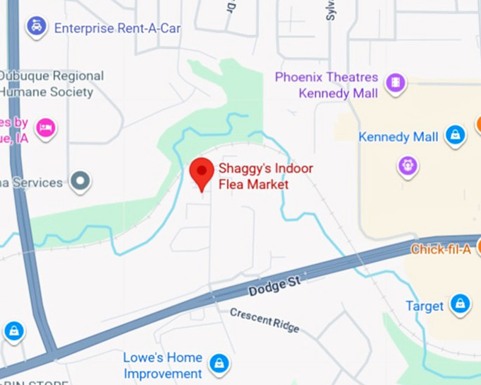 16. shaggy&rsquo;s indoor flea market map