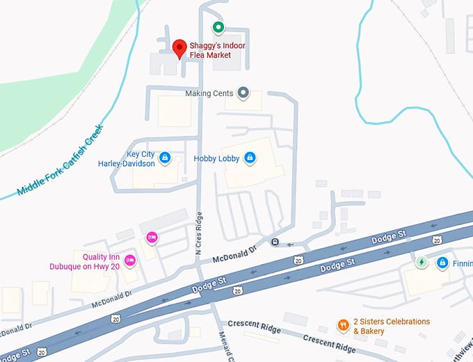 16. shaggy's indoor flea market map