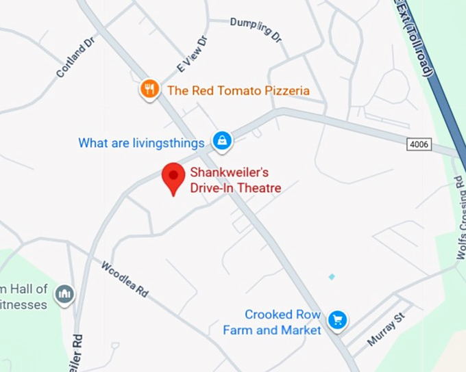 16. shankweiler's drive in theatre map