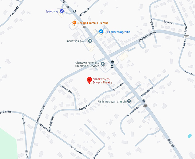 16. shankweiler's drive in theatre map