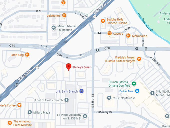 16. shirley&rsquo;s diner map