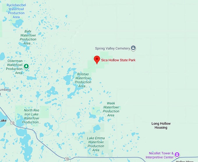 16. sica hollow state park map