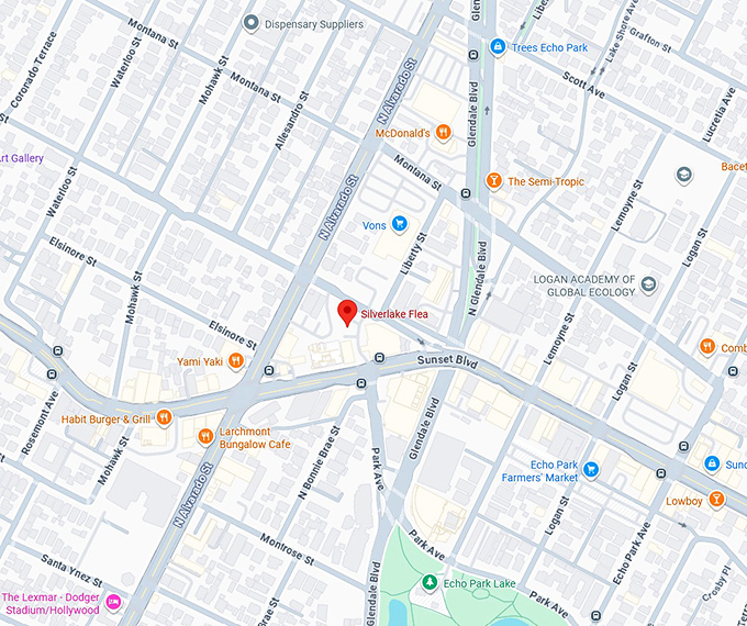 16. silverlake flea map